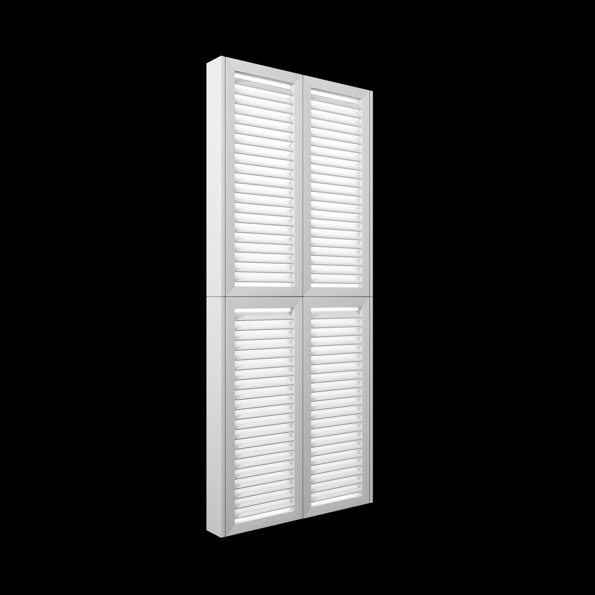 Louvered Window White – SUNROOOF